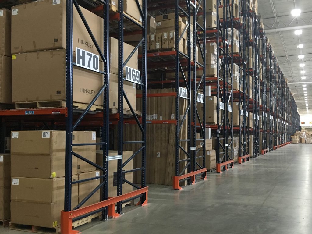 Teardrop Style Pallet Racks - Conveyer & Caster